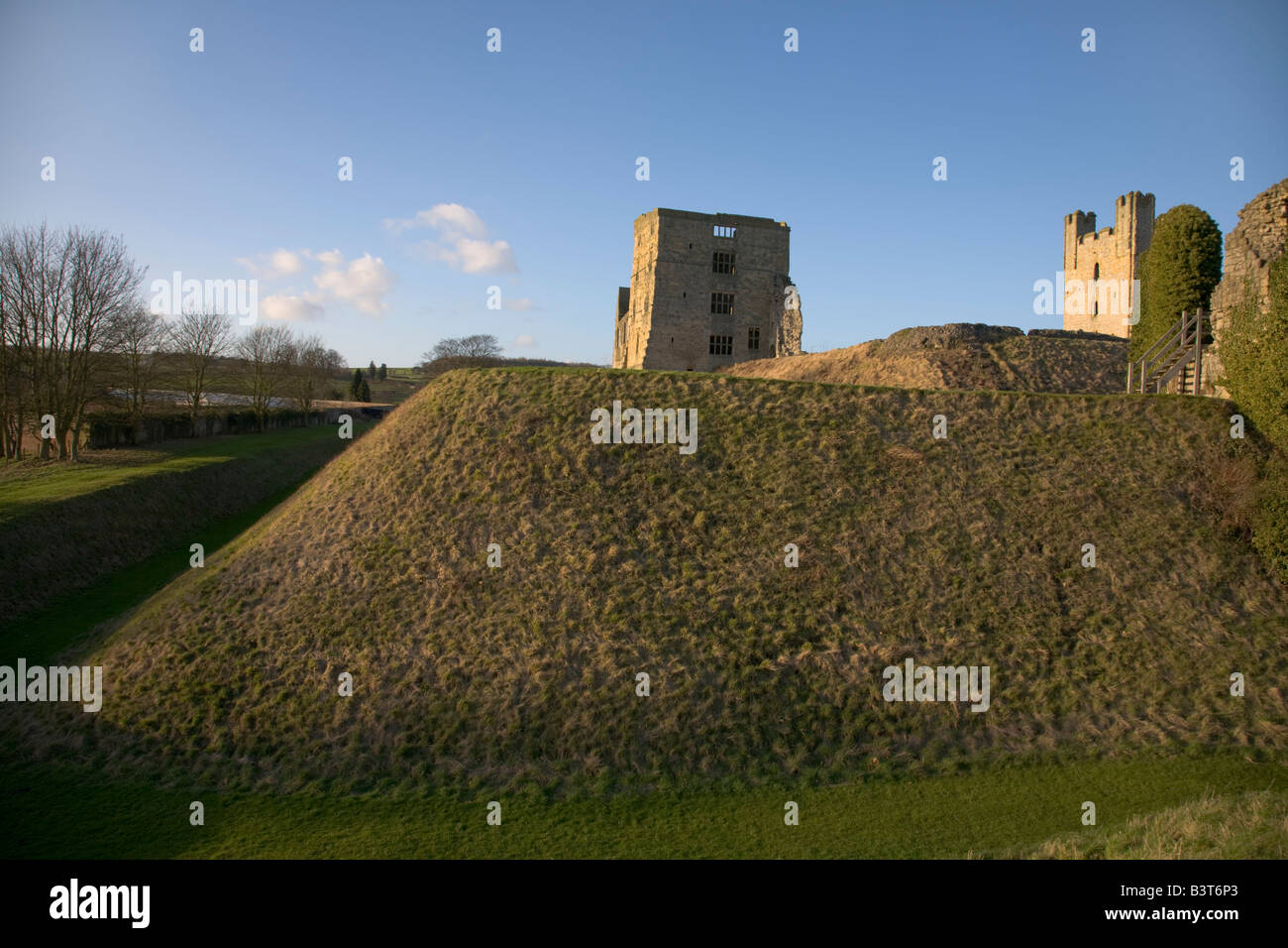 Helmsley North Yorkshire UK Helmsley Castle historic heritage Site Bank ...