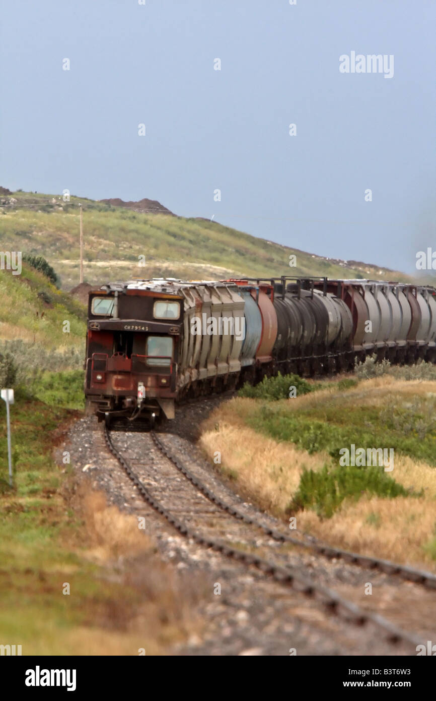 Grain Rail Car Saskatchewan Canada High Resolution Stock Photography ...