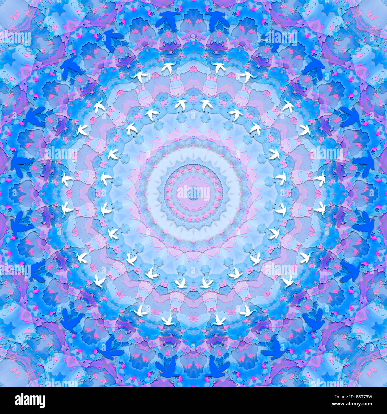 Circular kaleidoscope pattern hi-res stock photography and images - Alamy