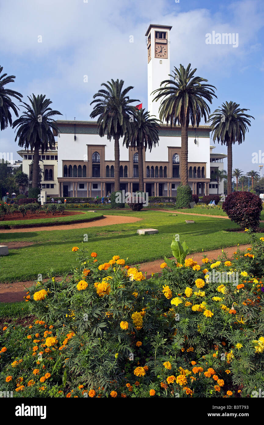 Morocco, Maghreb, Casablanca. The Ancienne Prefecture (Old Police ...
