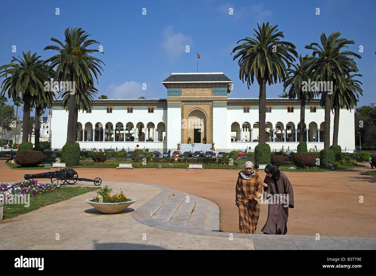 Morocco, Casablanca. The Palais de Justice (Law Courts) on Place ...