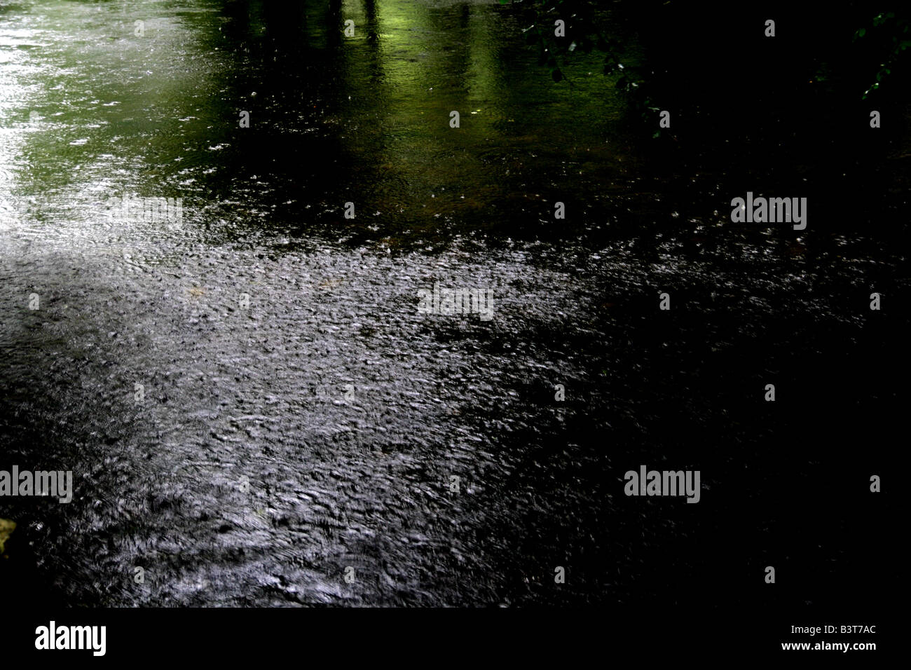 Raindrops falling on water lake hi-res stock photography and images - Alamy