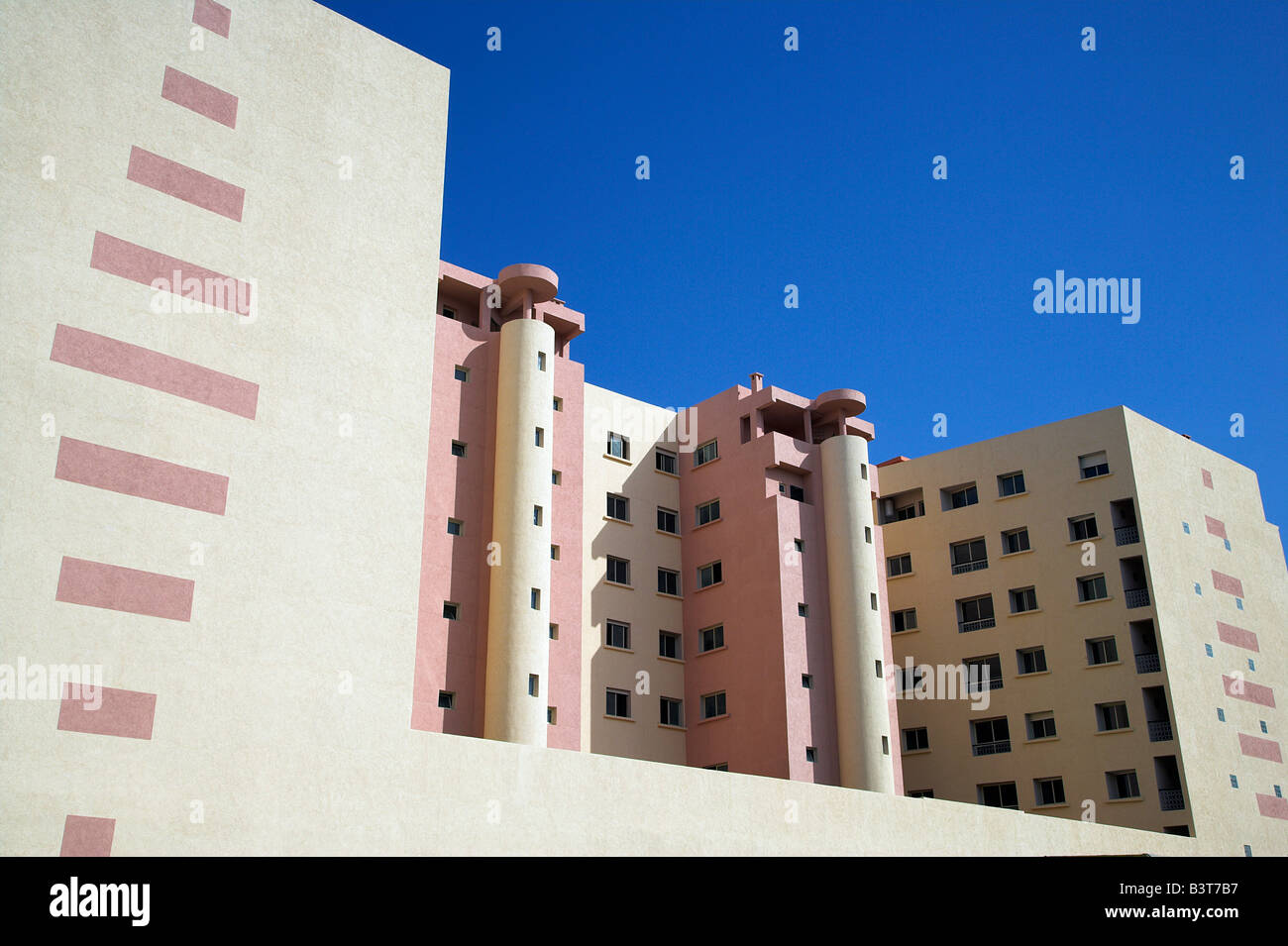 Morocco, Maghreb, Casablanca. Modern architecture Stock Photo - Alamy