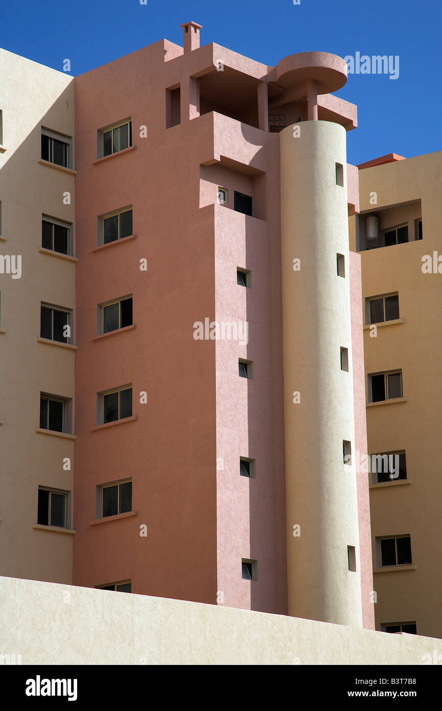 Morocco, Maghreb, Casablanca. Modern architecture Stock Photo - Alamy