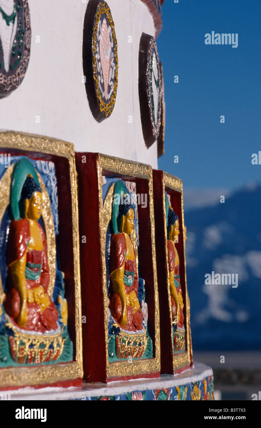 India, Ladakh, Hemis Gompa. Detail of frieze Stock Photo - Alamy