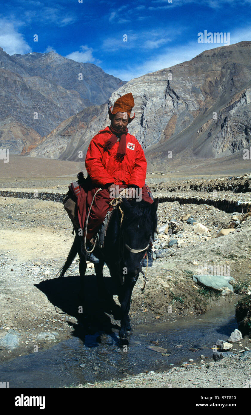 Monk on horseback hi-res stock photography and images - Alamy