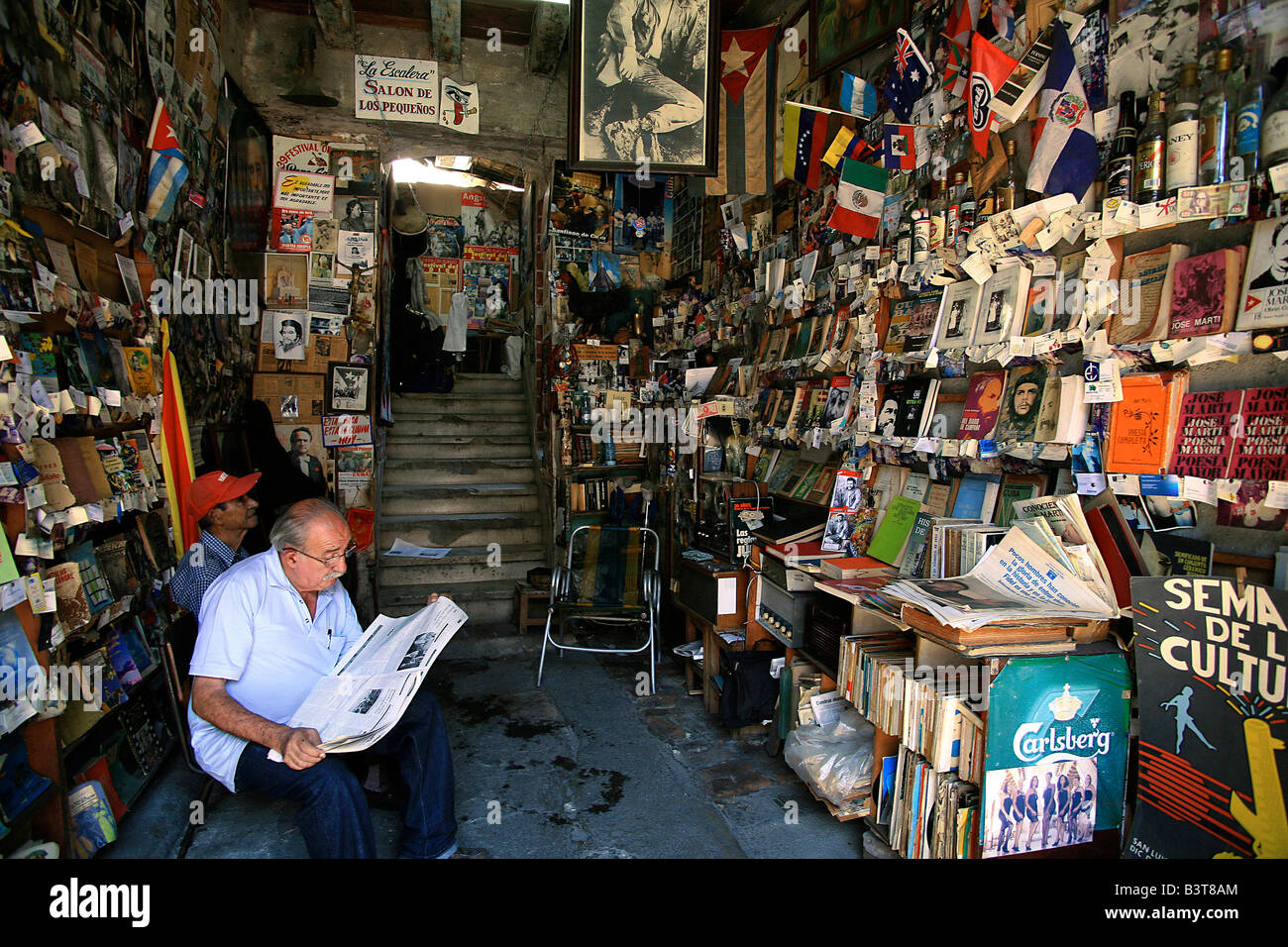 La Escalera library, Santiago de Cuba, Cuba island, West Indies ...