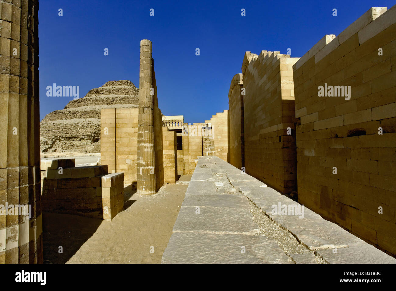 Step pyramid at Saqqara, one of the earliest Egyptian pyramids, built ...