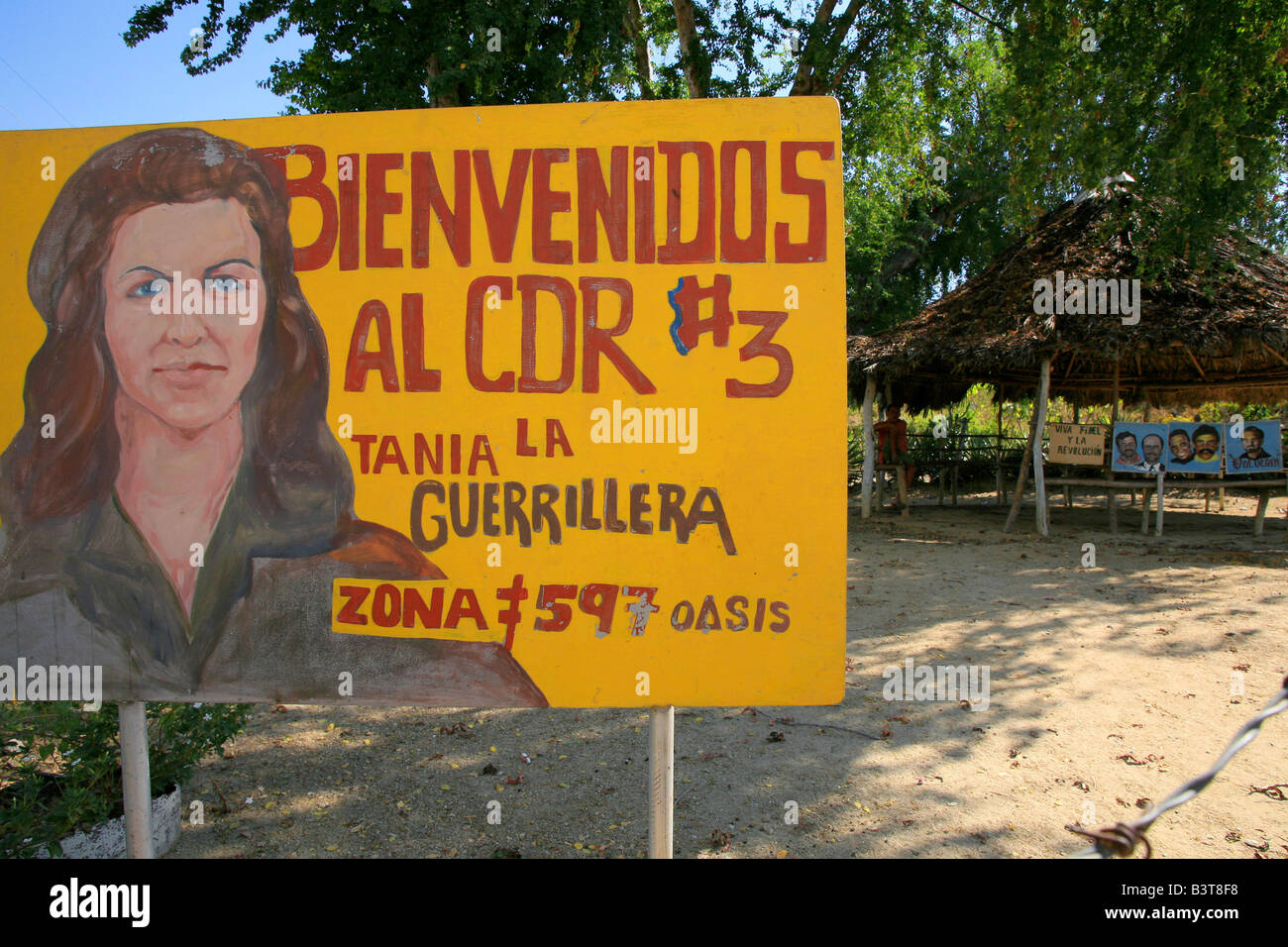Tribute to heroes, South Coast, Playa Las Coloradas, Cuba island, West ...