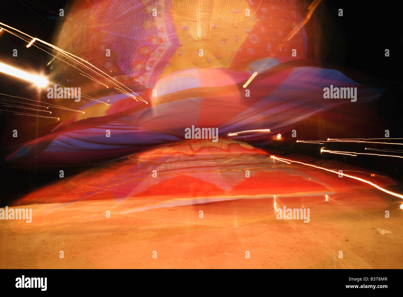 Abstract view of Whirling dervish performer, Cairo, Egypt Stock Photo ...