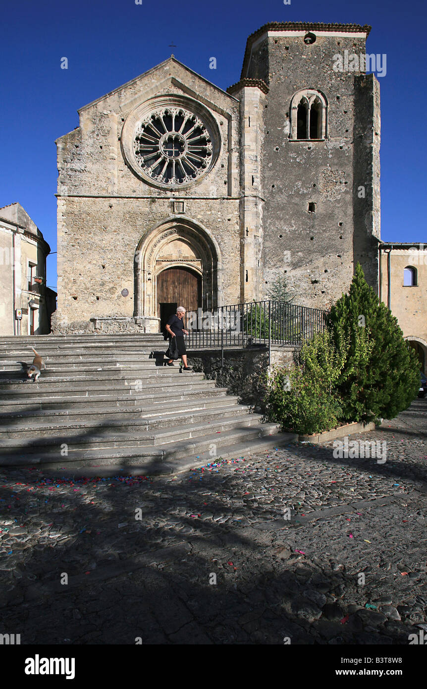 Madonna della Consolazione church, Altomonte, Calabria, Italy Stock ...