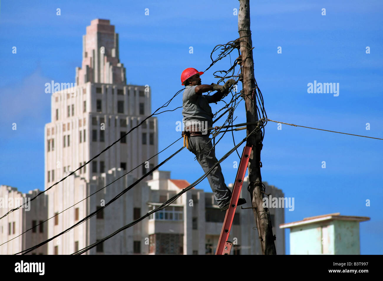 Worker, Havana, Cuba, West Indies, Central America Stock Photo - Alamy