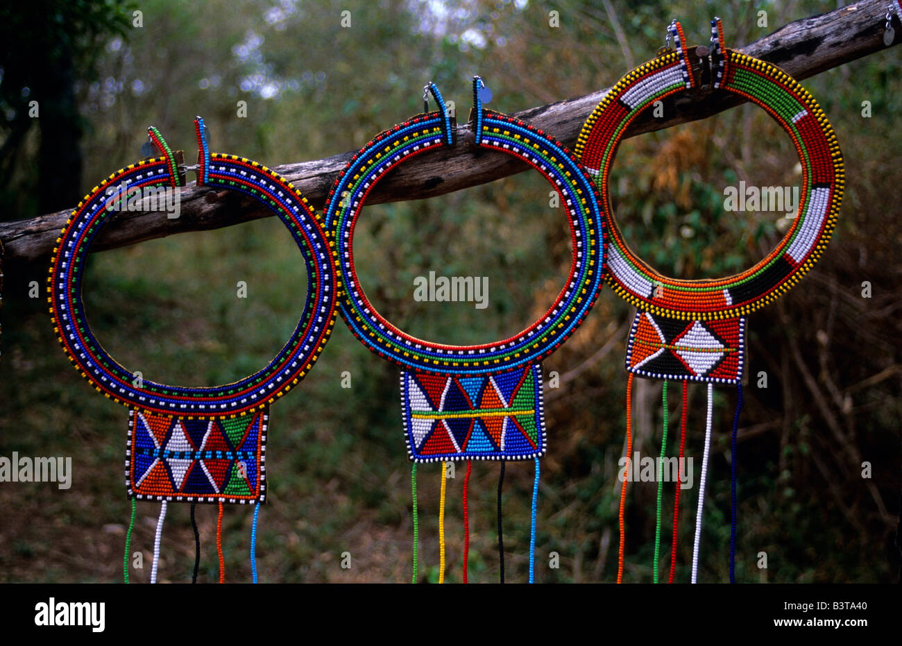 Africa, Kenya. Maasai beadwork Stock Photo - Alamy