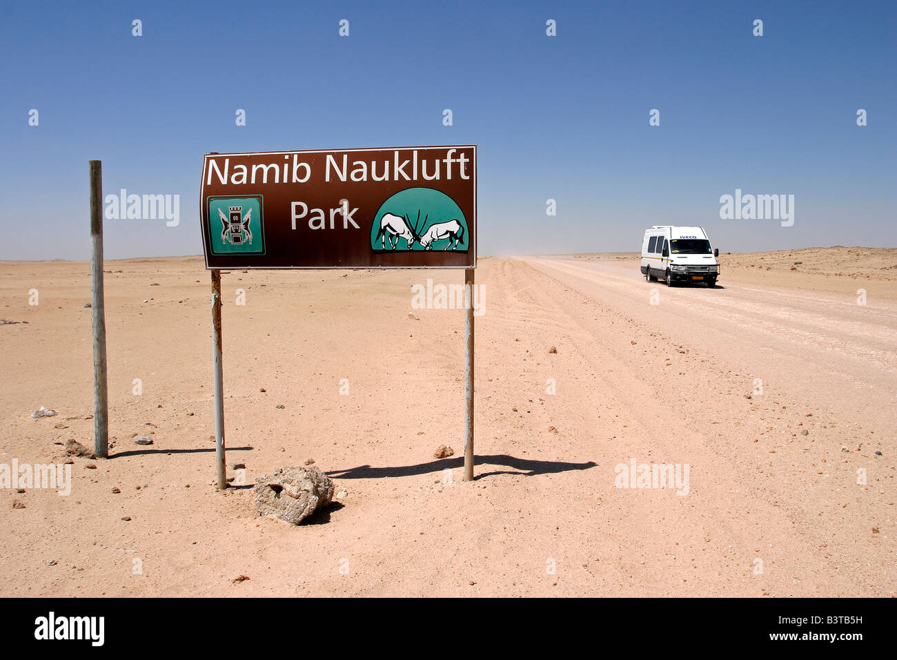 Namib Naukluft National Park Road Sign, Namibia Stock Photo - Alamy