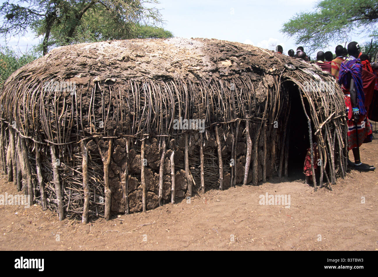 Africa, Tanzania, Maasai Home Stock Photo - Alamy