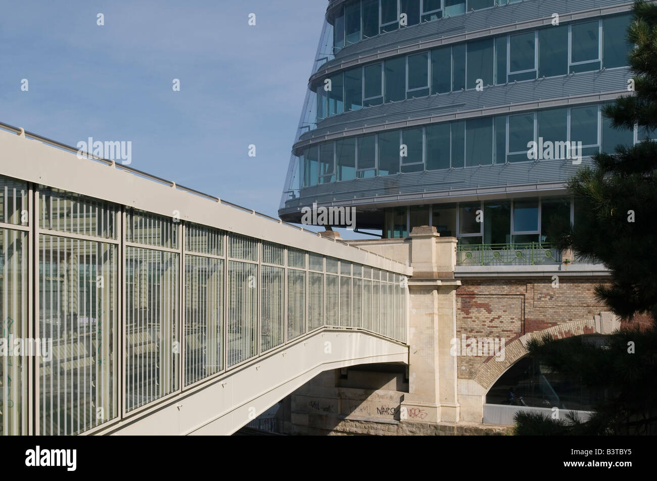 Vienna, Wien, Spittelau, Skywalk, Bulant + Wailzer, 2007 Stock Photo ...