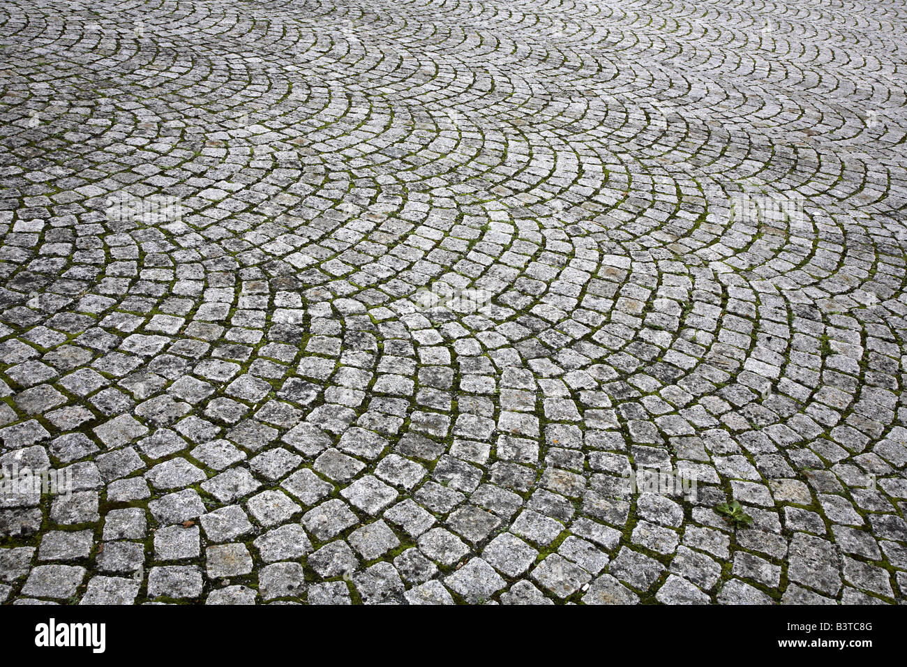 Cobbled Paving Wales UK Stock Photo - Alamy