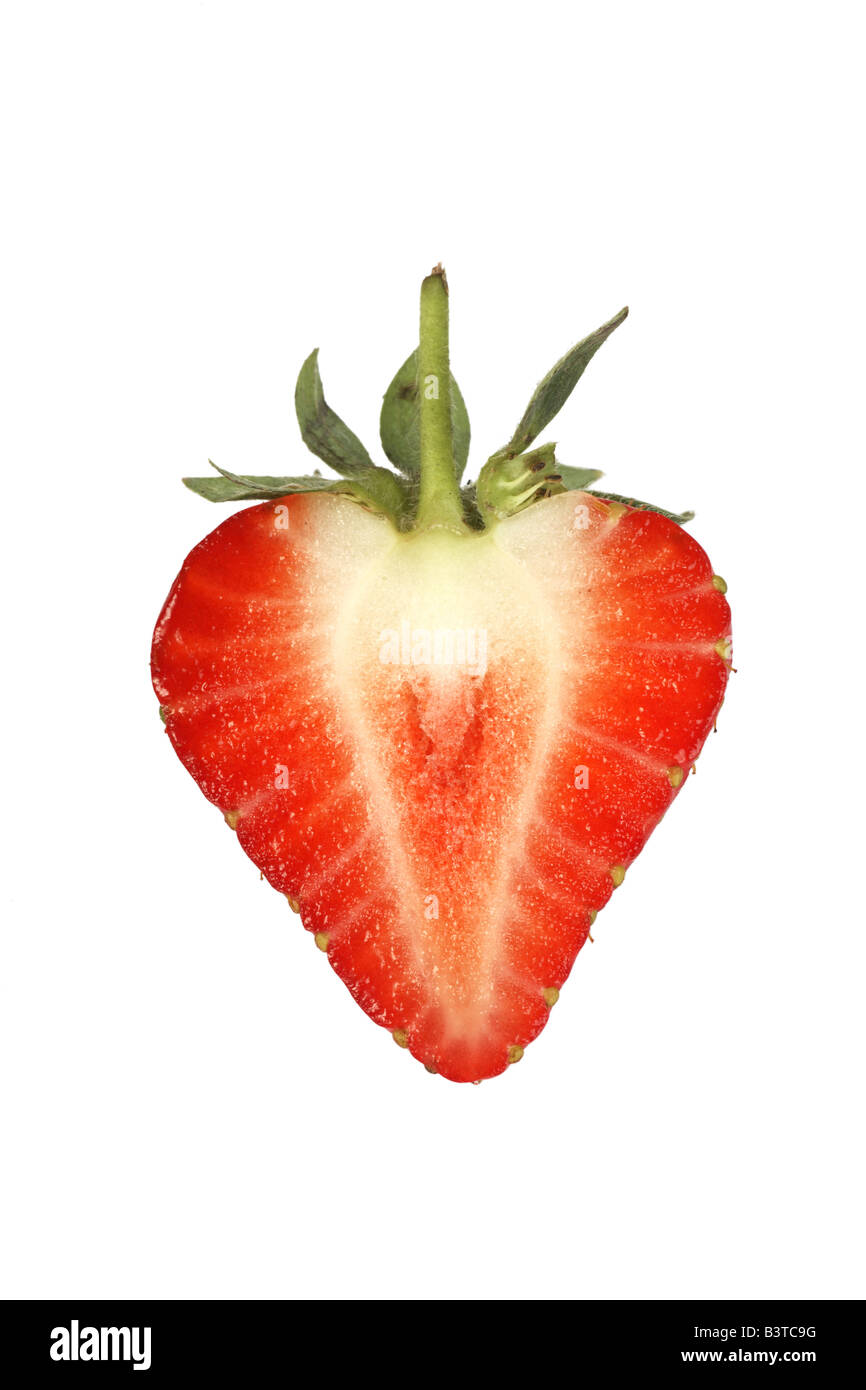Half strawberry Cut Out Stock Images & Pictures - Alamy