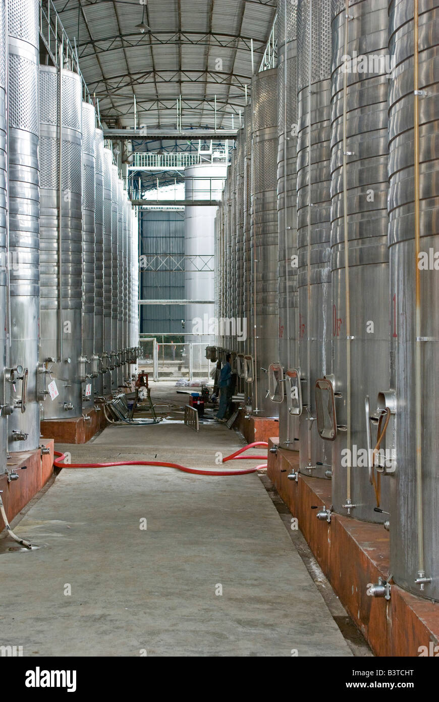 Stainless steel tanks chateau hi-res stock photography and images - Alamy