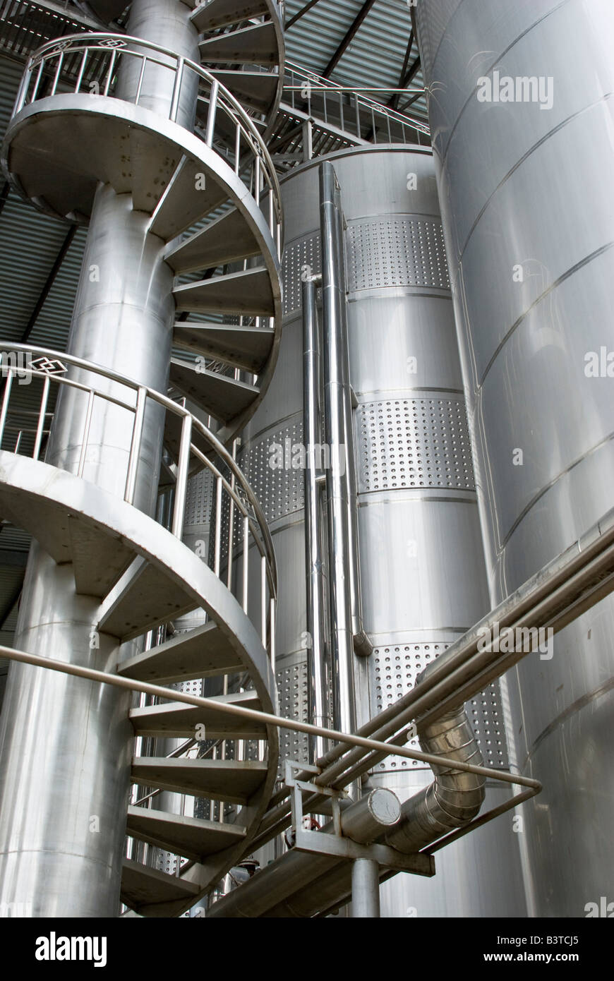 Stainless steel tanks chateau hi-res stock photography and images - Alamy