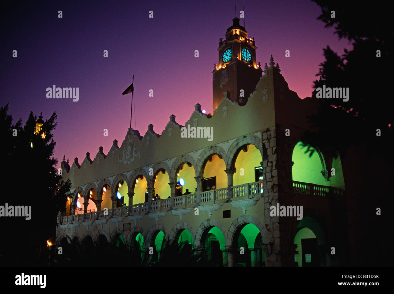 Municipal Palace, Zocalo, Merida, Yucatan State, Mexico Stock Photo - Alamy