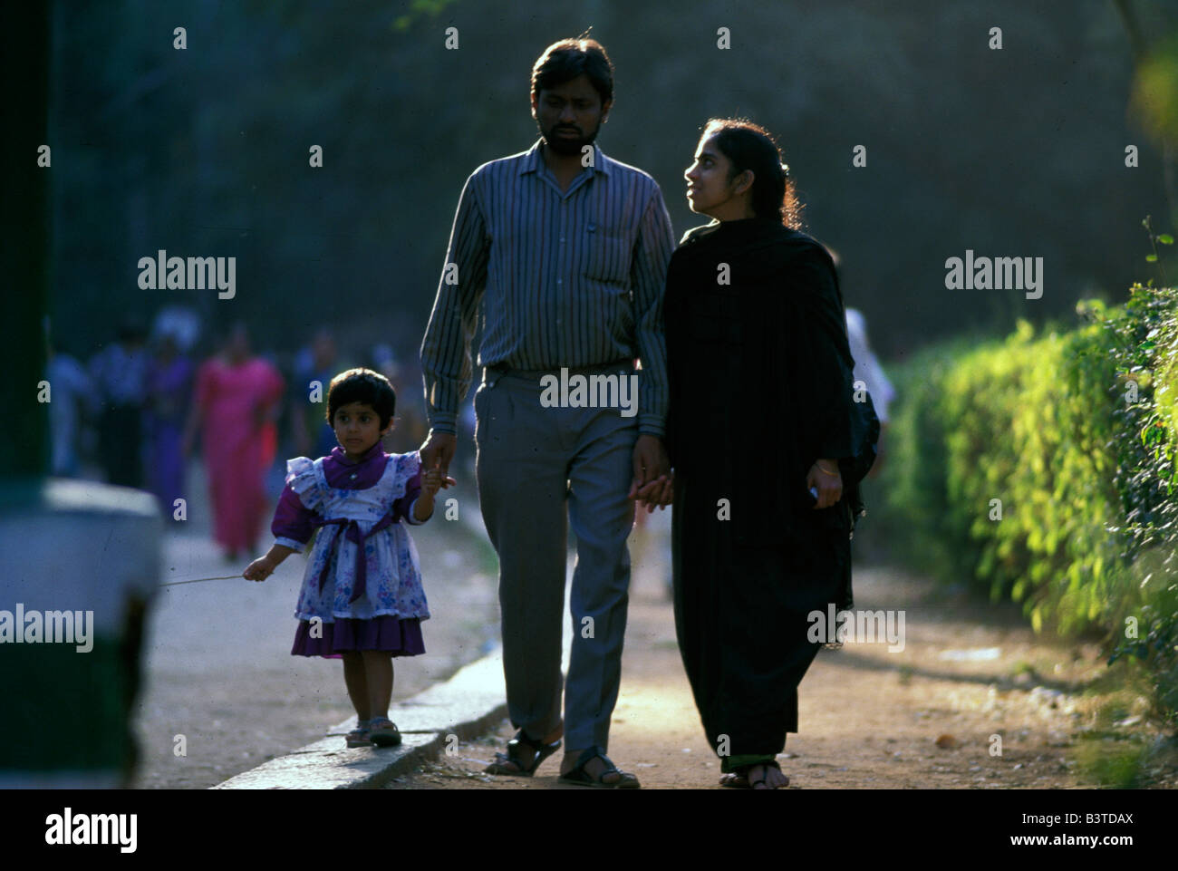 Asia, India, Bangalore. Moslem (Muslim) Indian family. 1995 Stock Photo ...