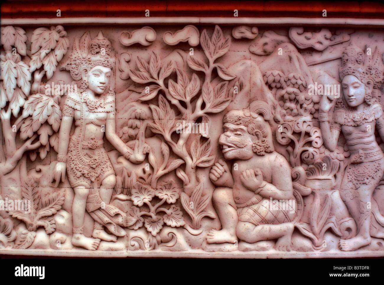Asia, Indonesia, Bali. Temple stone carvings Stock Photo - Alamy