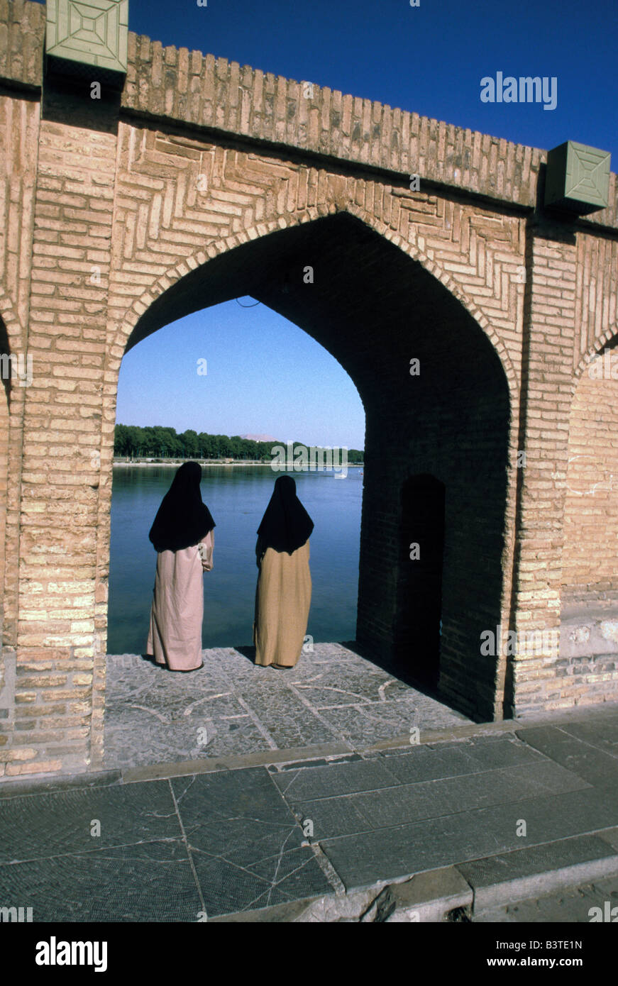 Asia, Iran, Isfahan. 33 Arch Bridge Stock Photo - Alamy
