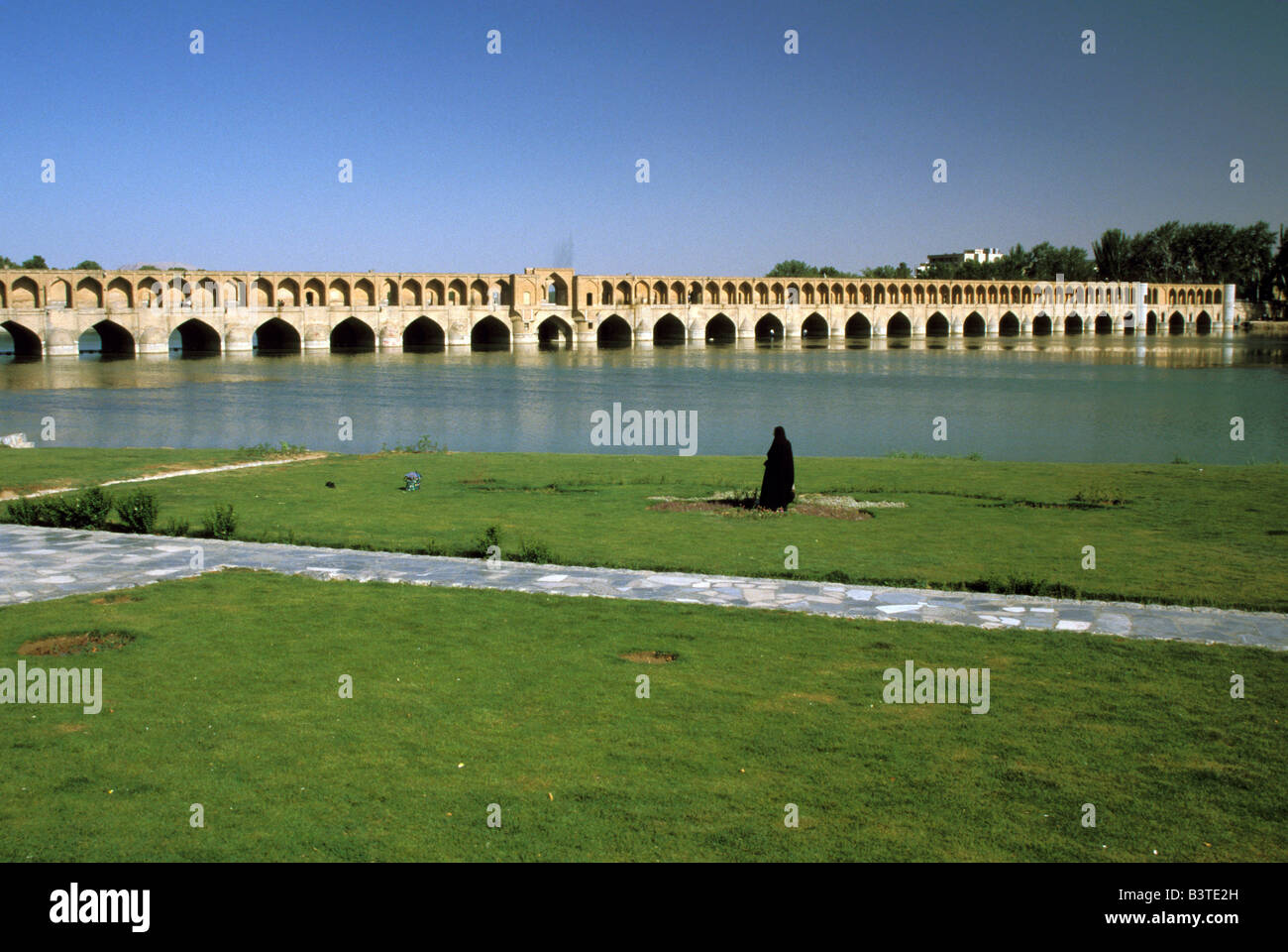 Asia, Iran, Isfahan. 33 Arch Bridge Stock Photo - Alamy