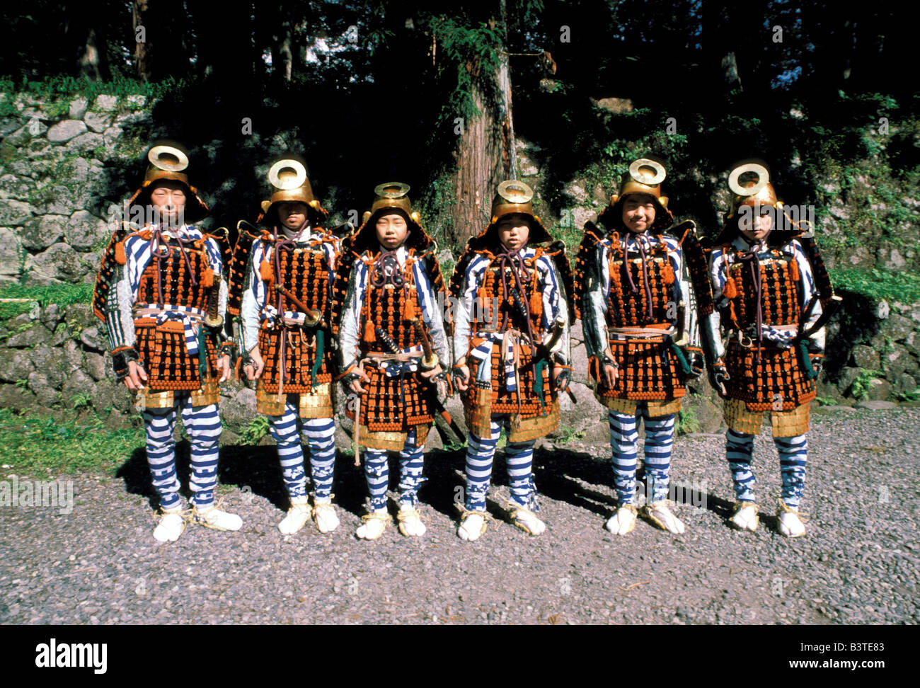 Japan, Nikko. Toshogu Shrine Festival, Samurai warrior armour Stock ...