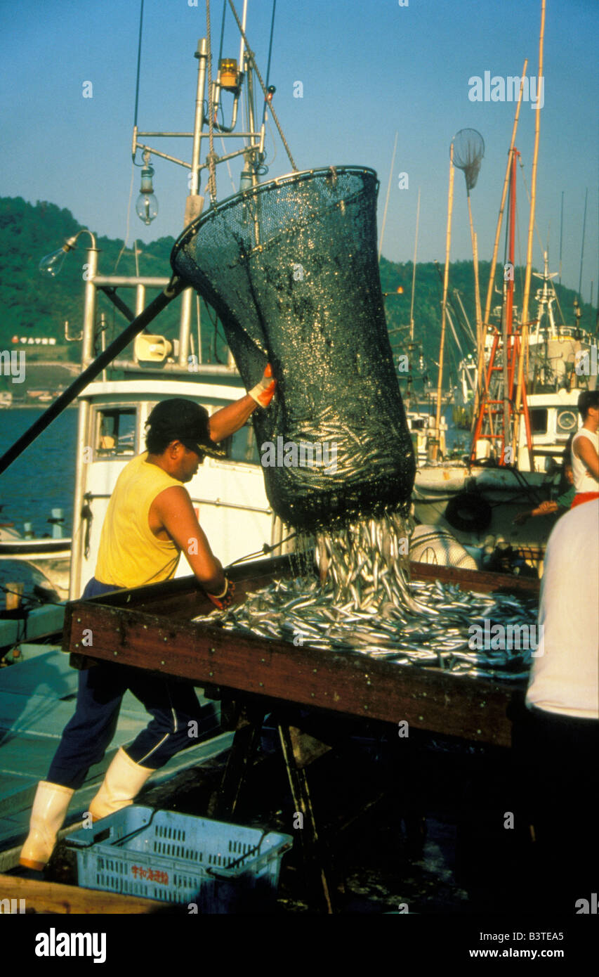 Japan, Shikoku. Uwajima fishing port Stock Photo - Alamy