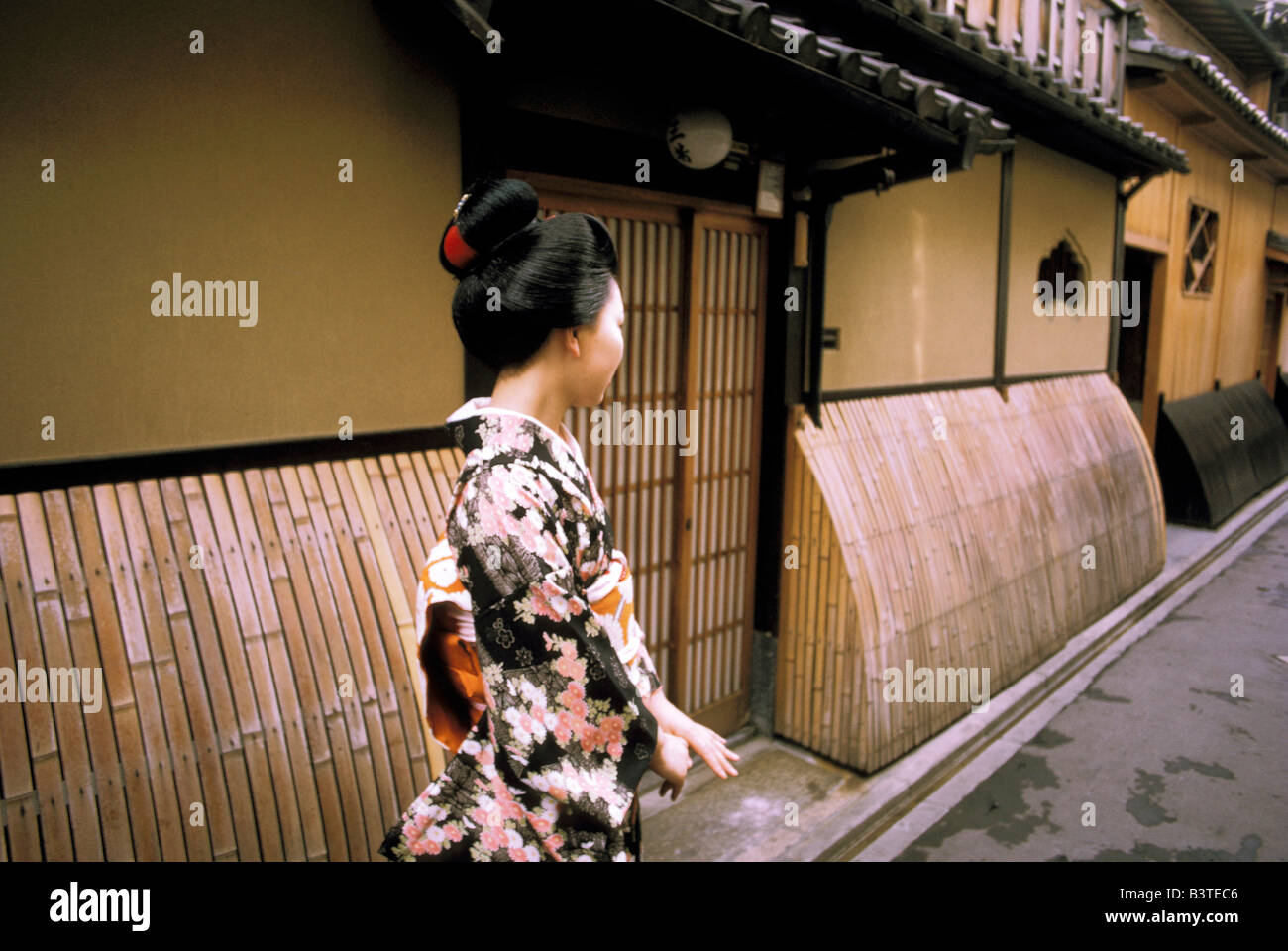 Japan, Kyoto. Row houses, Gion Festival Stock Photo - Alamy
