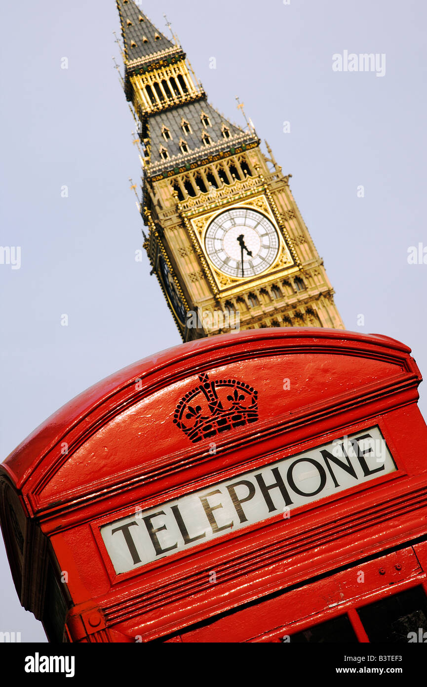 England, London, Parliament Square. One of Britain's famous red ...
