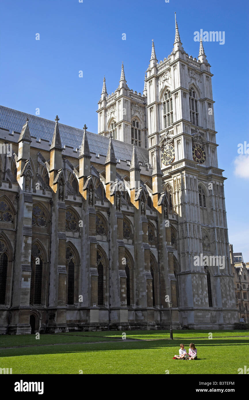 England, London, Westminster. Westminster Abbey - the first Abbey was ...