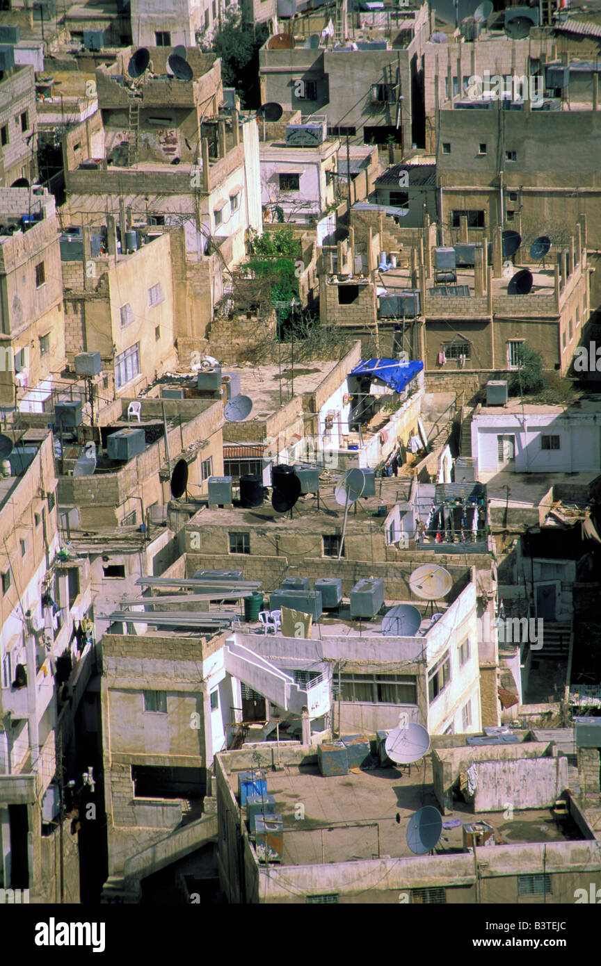 Asia, Jordan, Amman. A view of modern Amman from the Citadel Stock ...