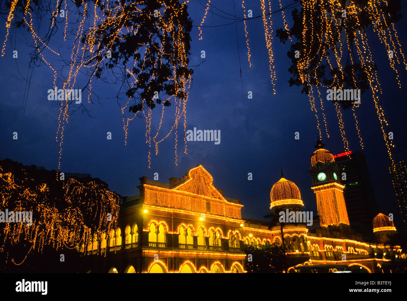 Sultan Abdul Samad Building across from Independance Square outlined in ...
