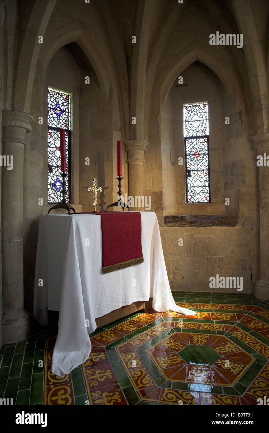 England, London, Tower of London. A tiny chapel inside the Tower of ...