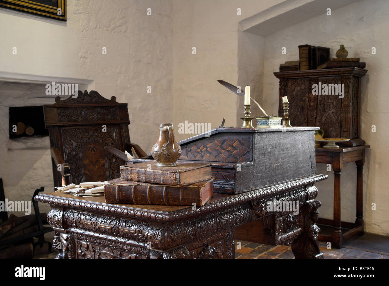 England, London, Tower of London. Interior of the Bloody Tower at the ...