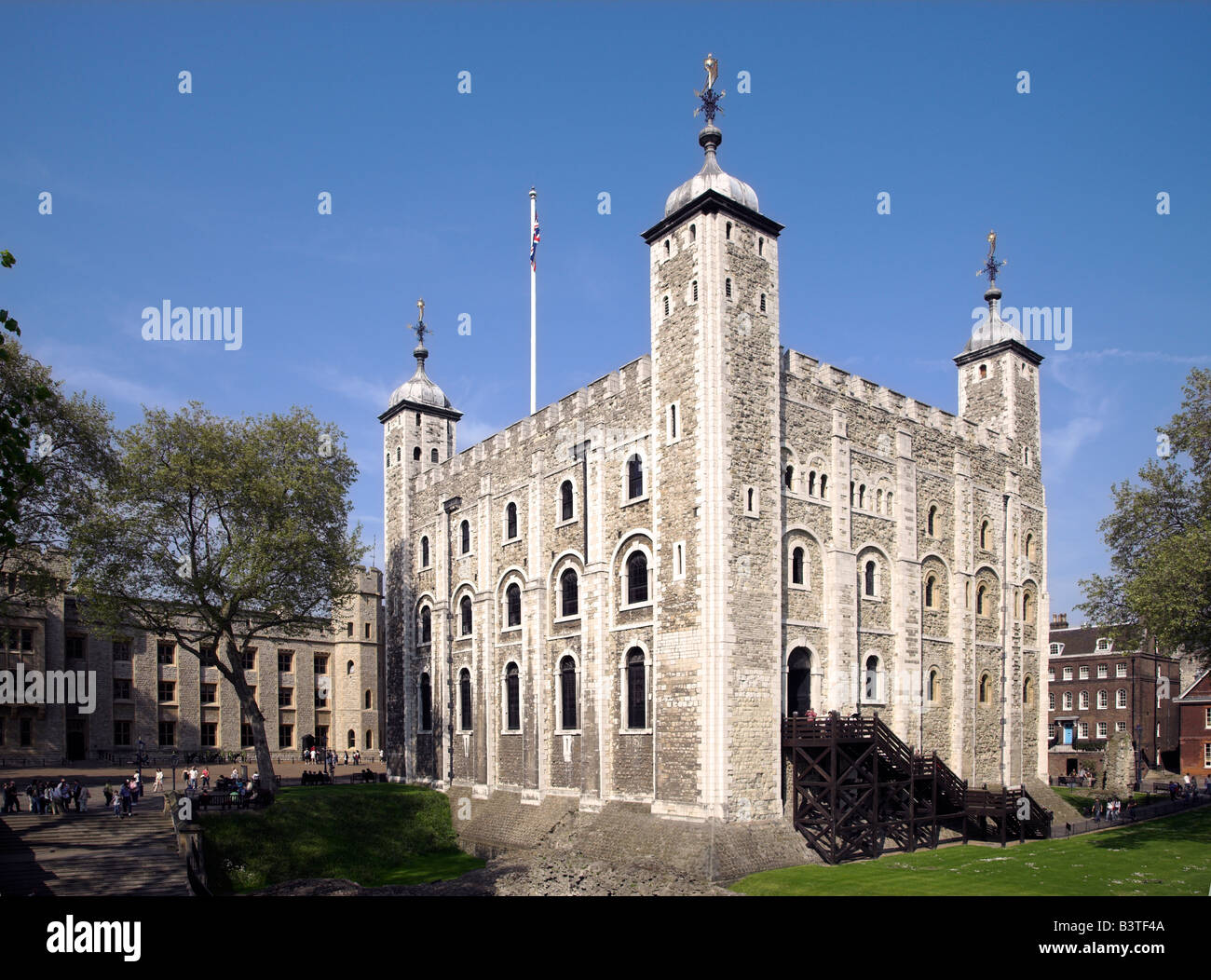 England, London, Tower of London. Exterior of the Tower of London Stock ...