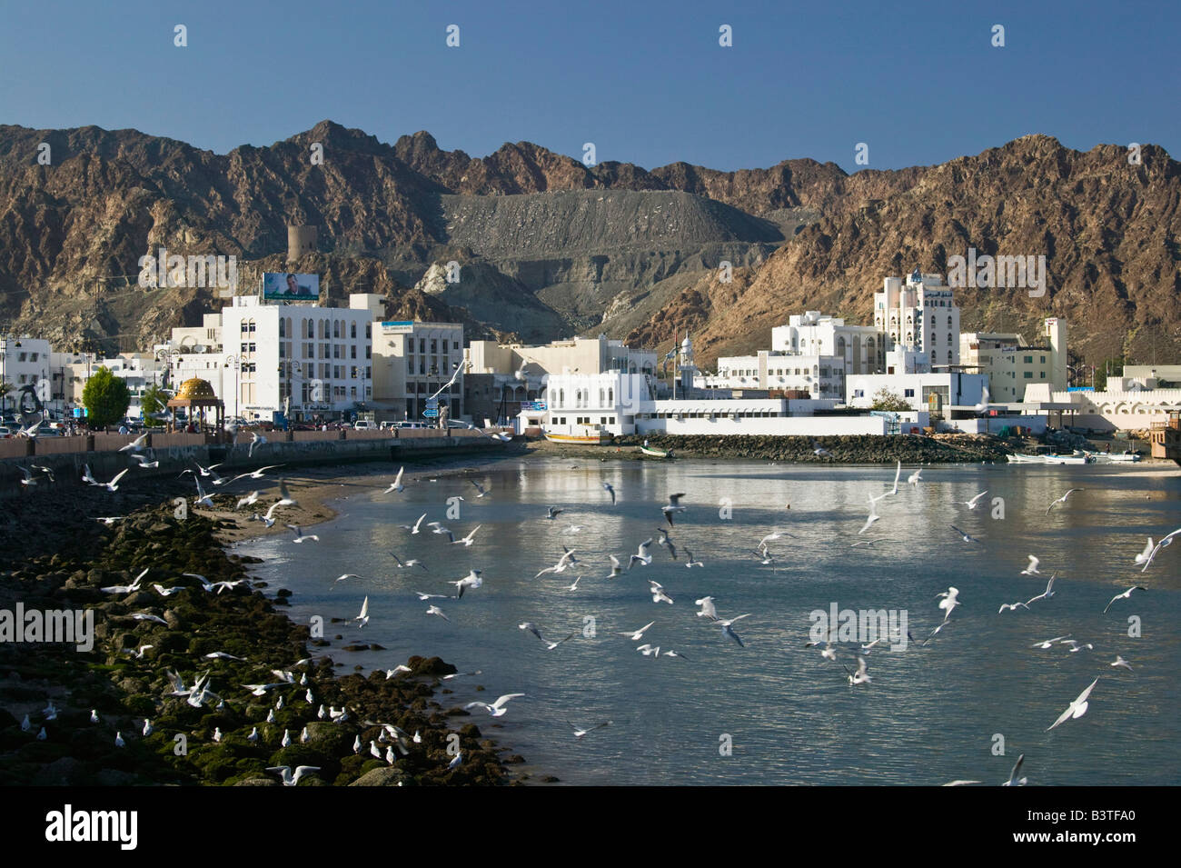 Oman, Muscat, Mutrah. Mutrah Port / Muscat Port Area Stock Photo - Alamy