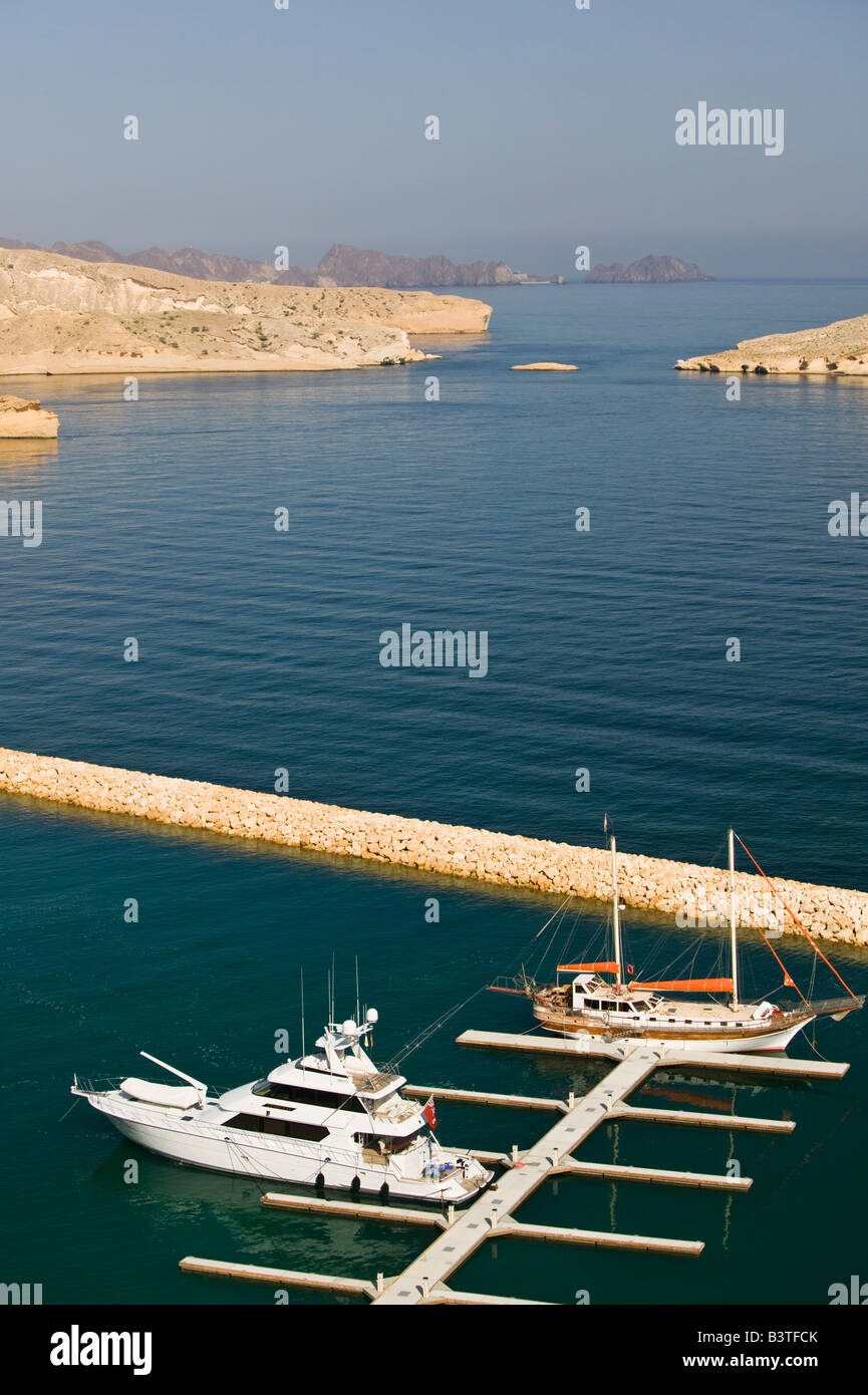 Oman, Muscat, Al, Jissah. View of Al, Jissah Marina Stock Photo - Alamy