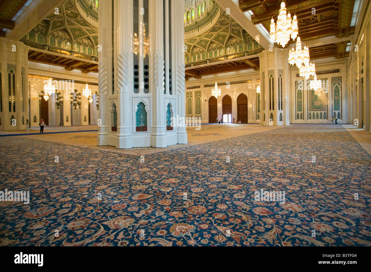 Oman, Muscat, Al, Ghubrah. Grand Mosque, Main Hall One Piece Persian ...