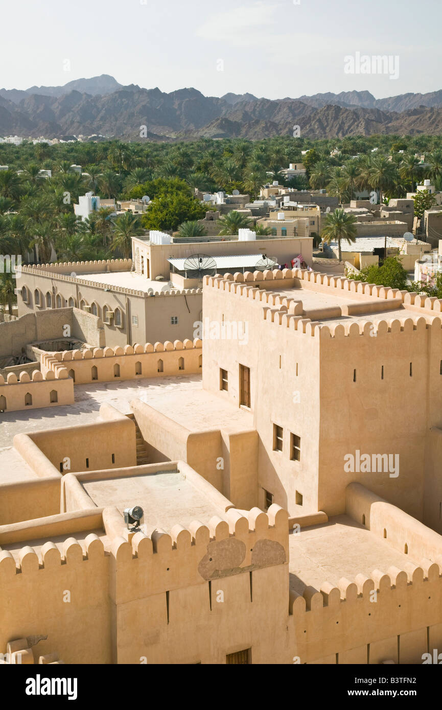Oman, Western Hajar Mountains, Nizwa. Nizwa Fort, Interior of Fort ...