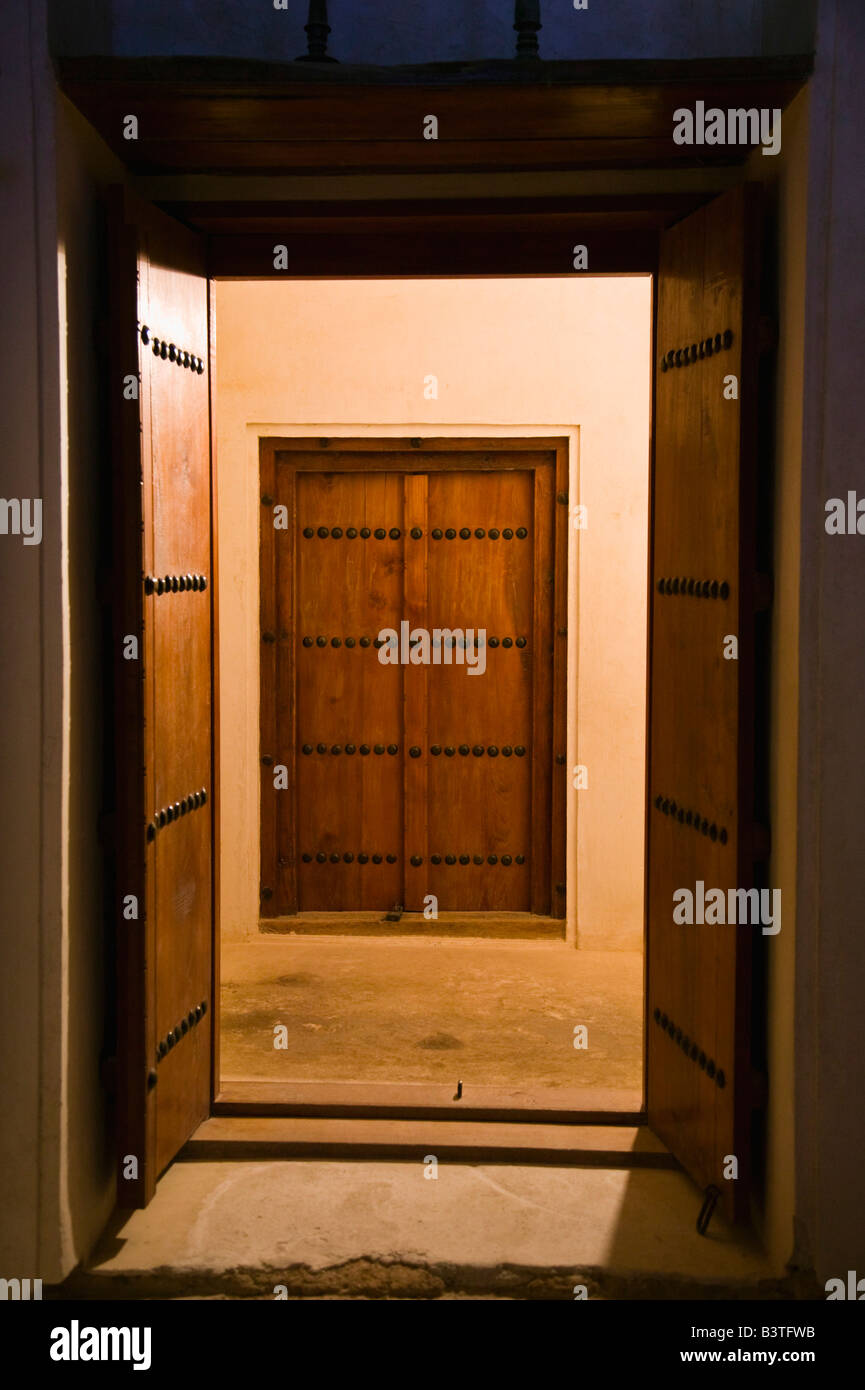 Oman, Western Hajar Mountains, Jabrin. Jabrin Castle / Fort, Window ...