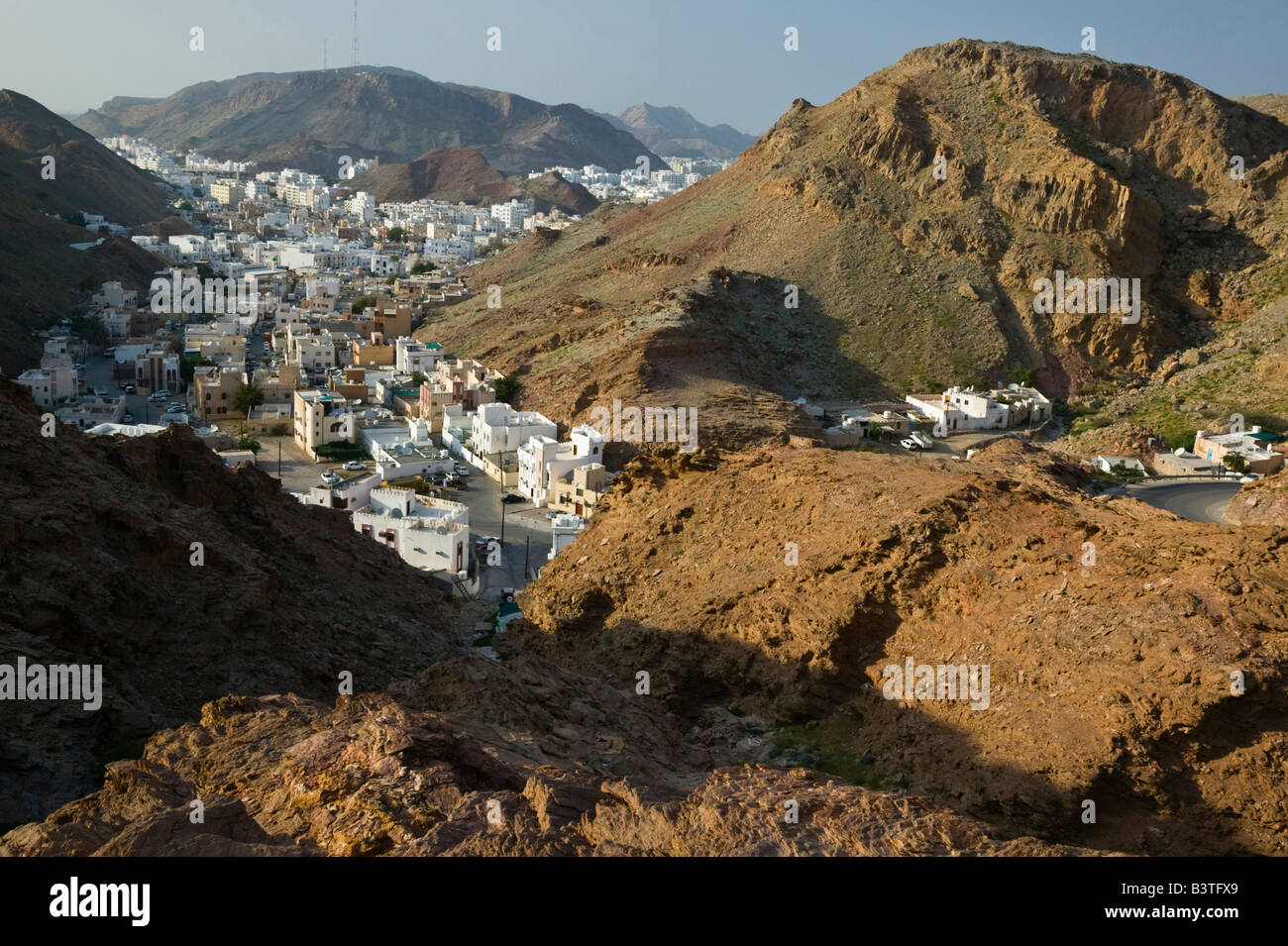 Oman, Muscat, Ruwi/Al Hamriyah. View of Ruwi / Al Hamriya from the Yiti ...