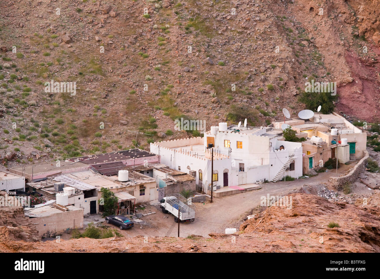 Oman, Muscat, Al Hamriyah. View of Al Hamriya house from the Yiti Road ...