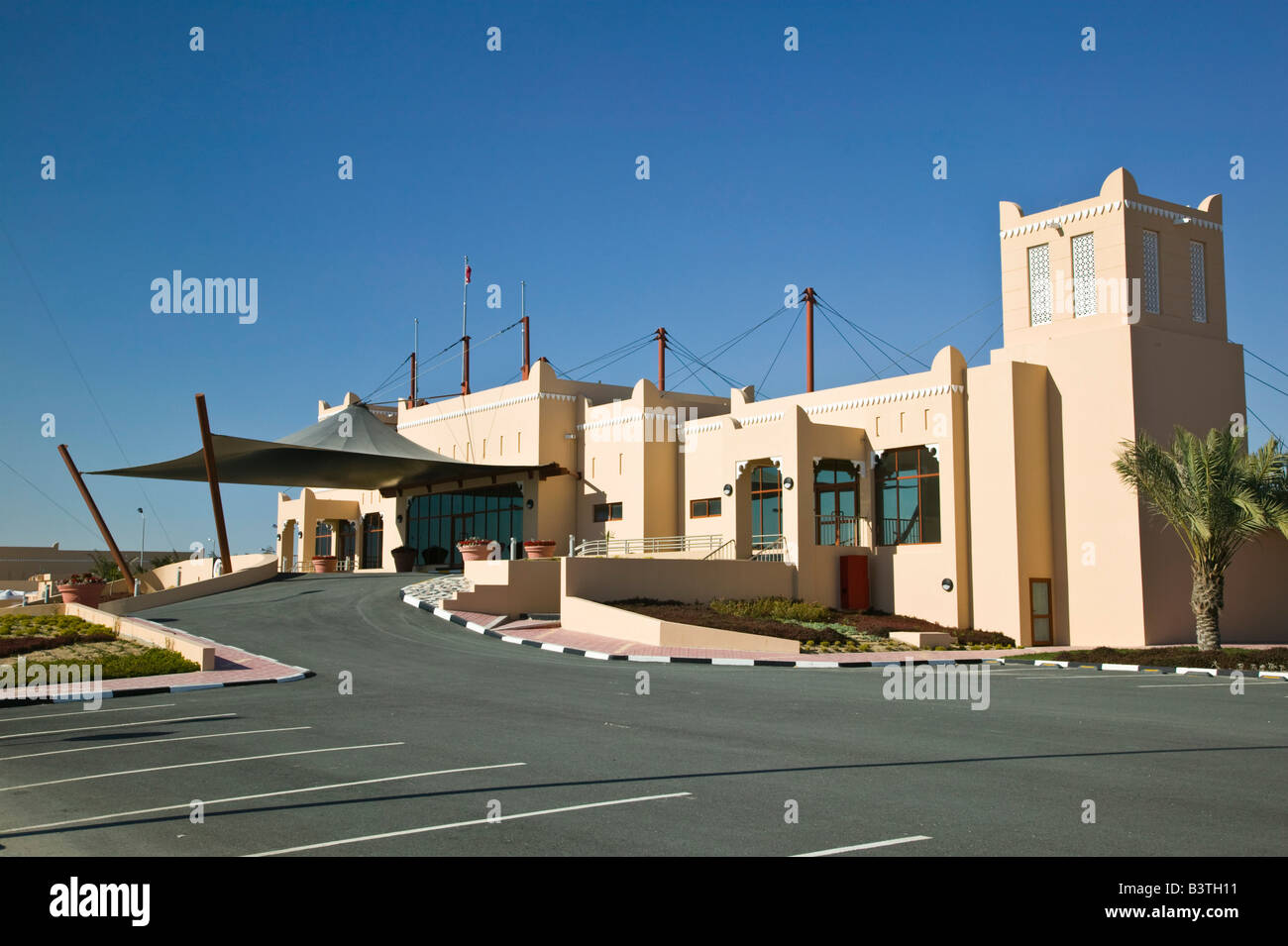 Qatar, Al Shahaniya. Qatar Camel Racing Track- Main Building Stock ...