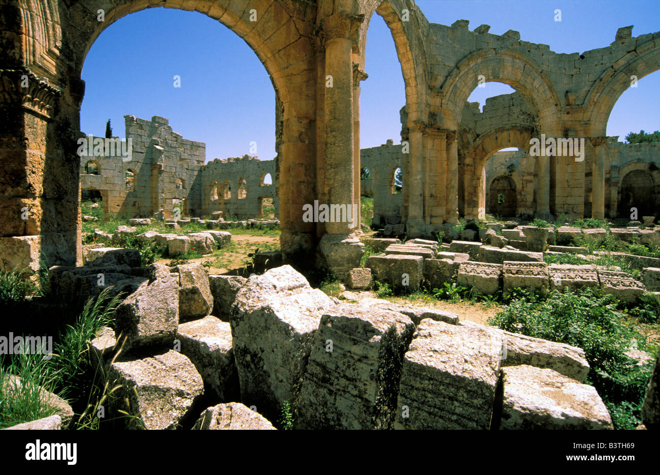 Asia, Syria. St. Simeon Monastery Stock Photo - Alamy