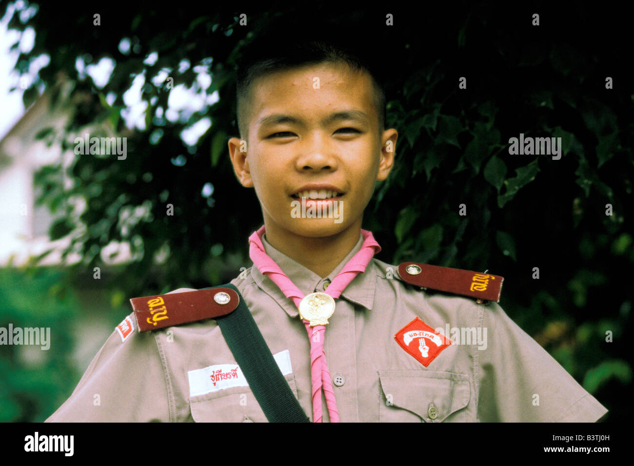 Thailand, Chiangmai. Boy Scout Stock Photo - Alamy
