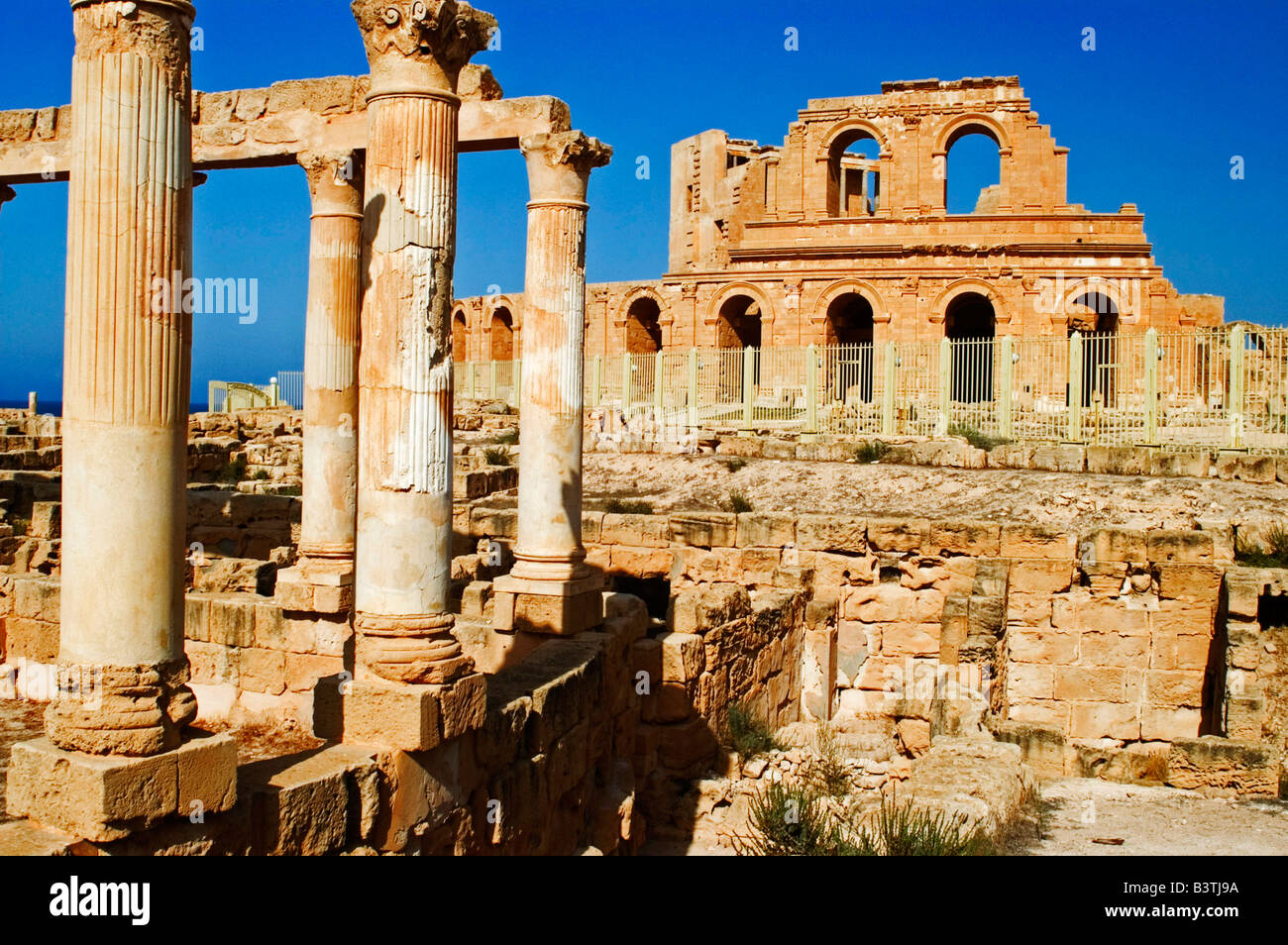 roman theater of Sabrata Stock Photo - Alamy